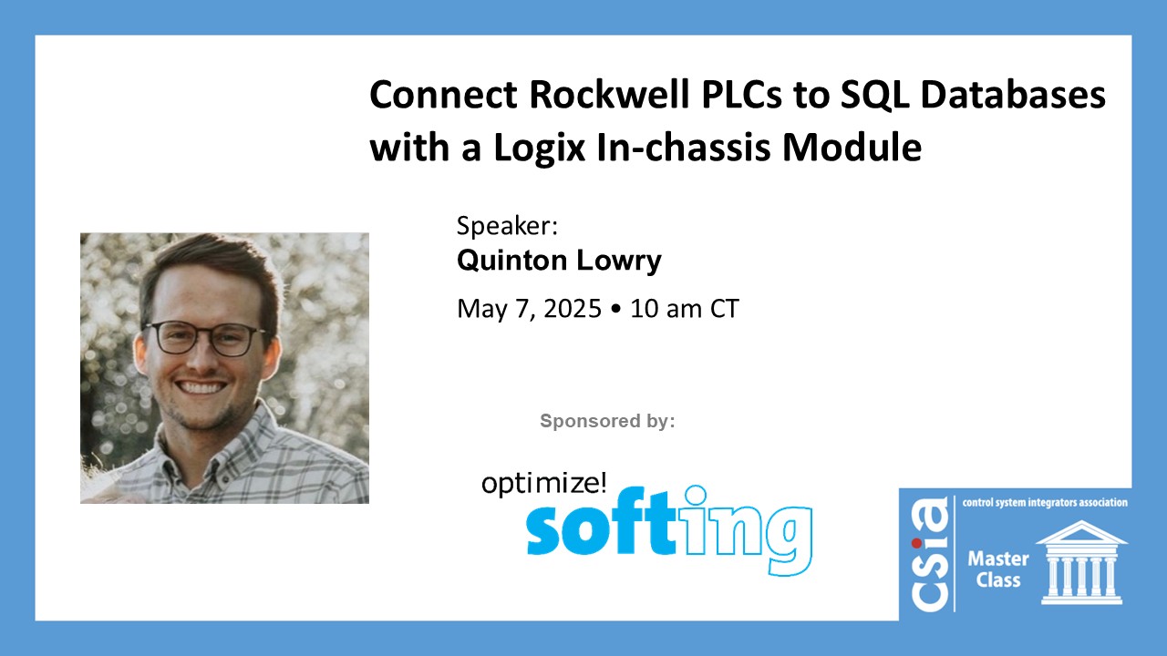 Connect Rockwell PLCs to SQL Databases with a Logix In-chassis Module ...